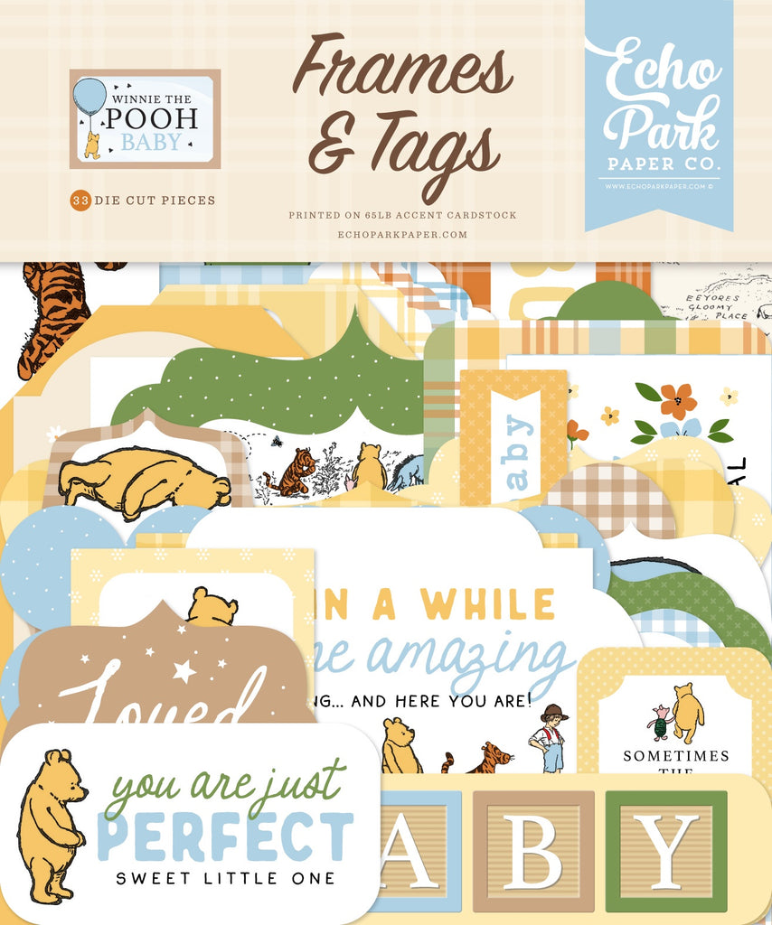 Echo Park - Winnie the Pooh Baby - Ephemera Frames & Tags – Embellish It