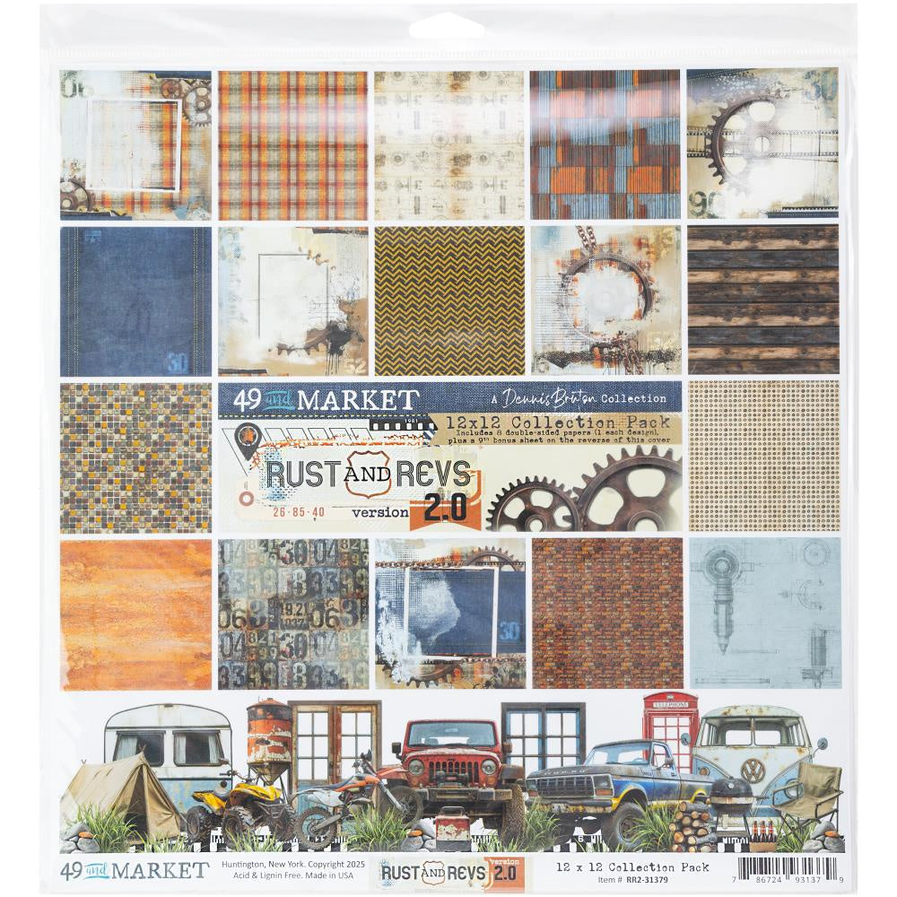 49 and Market - Rust & Revs 2.0 - 12x12 Collection Pack (8 Sheets) – Embellish It