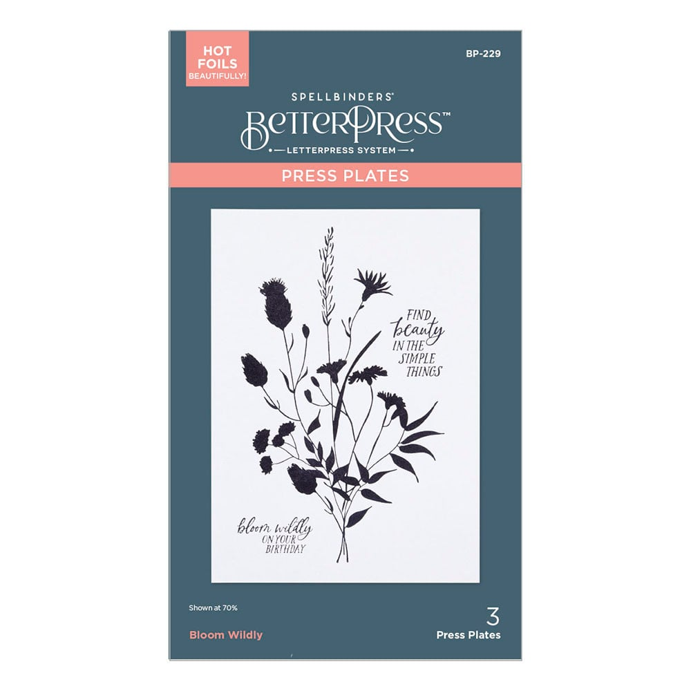 Spellbinders - Field Notes Collection - Betterpress Plates - Bloom Wil ...