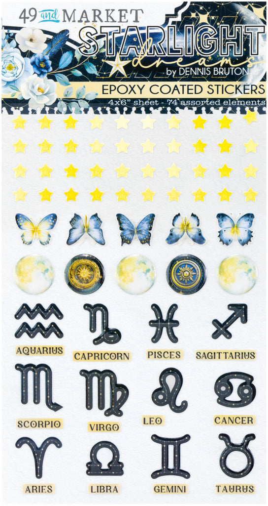 49 and Market - Starlight Dreams - Epoxy Stickers – Embellish It