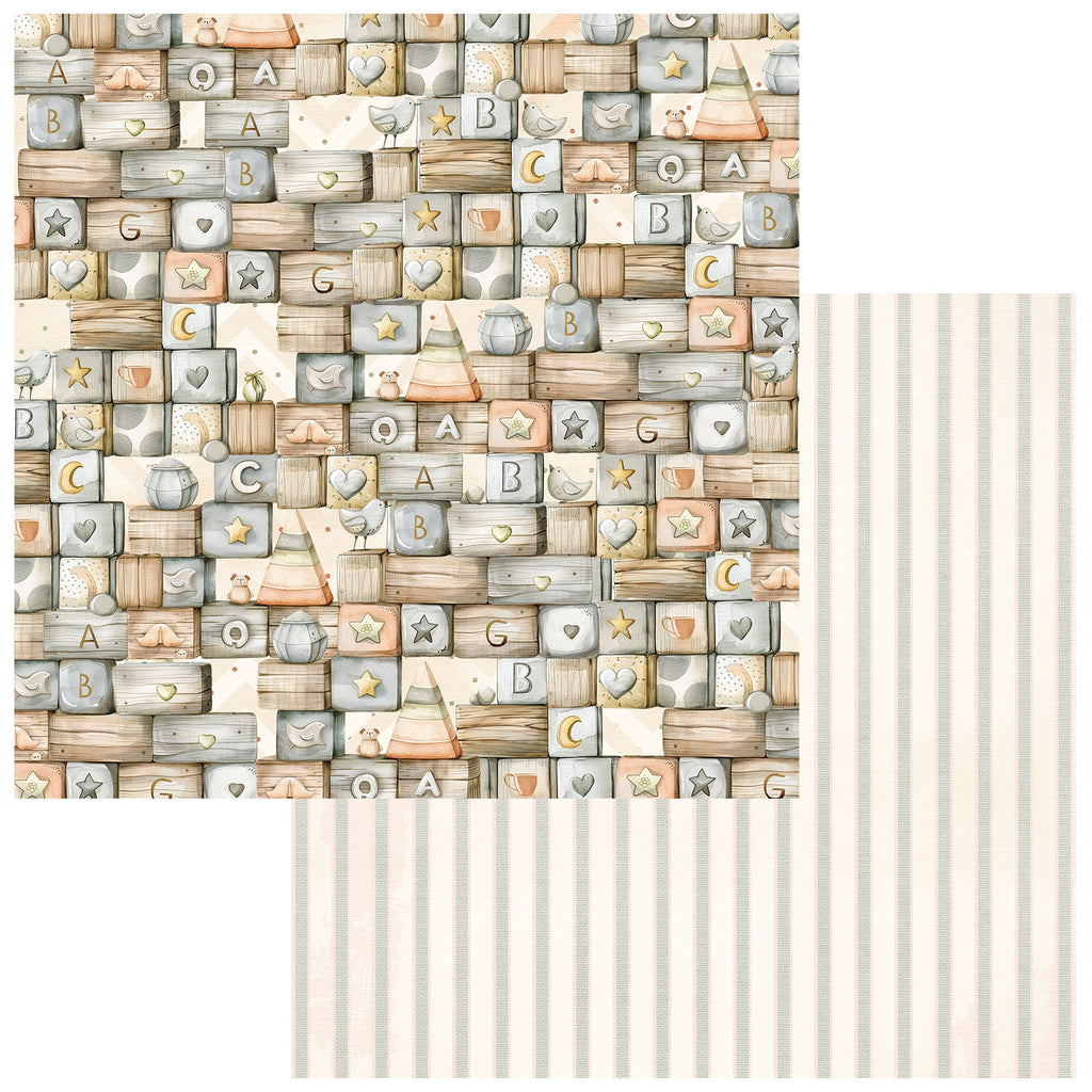 49 and Market - Little Dreamer - 12x12 Paper "Building Blocks ...