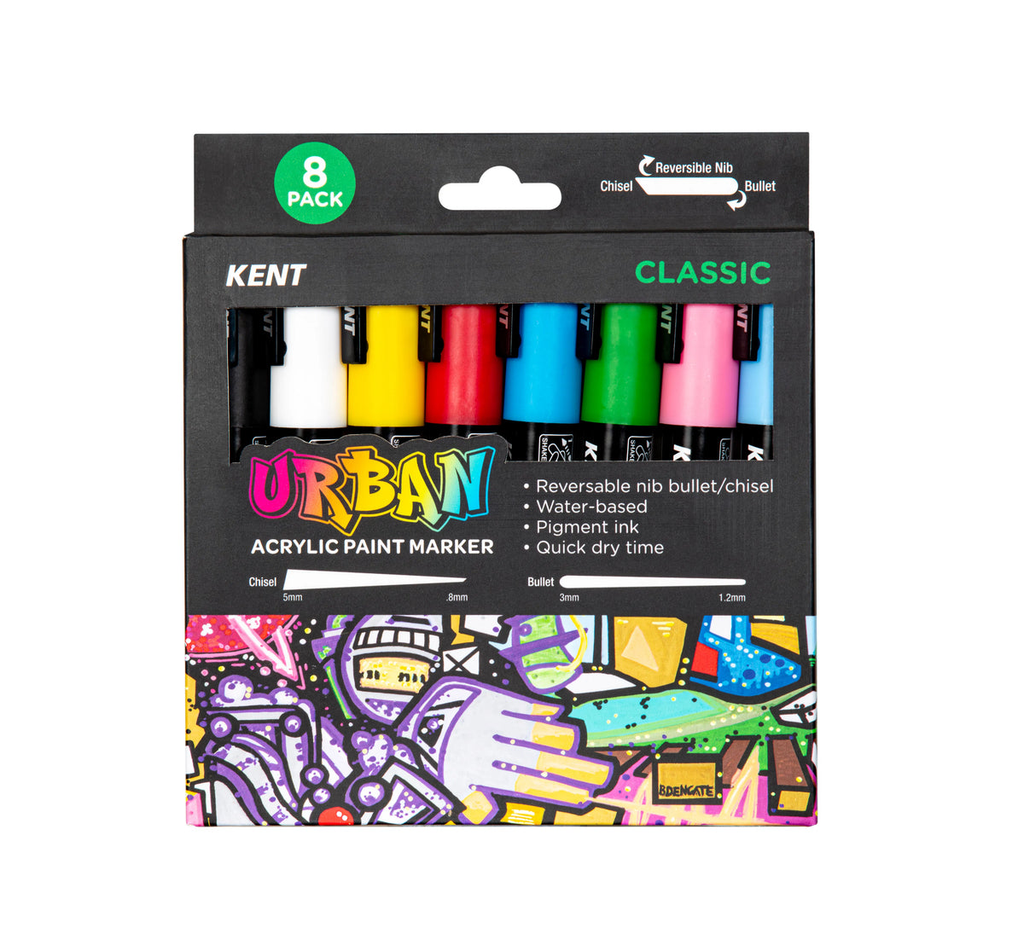 Kent - Urban Paint Markers - Classic - Pack of 8 – Embellish It