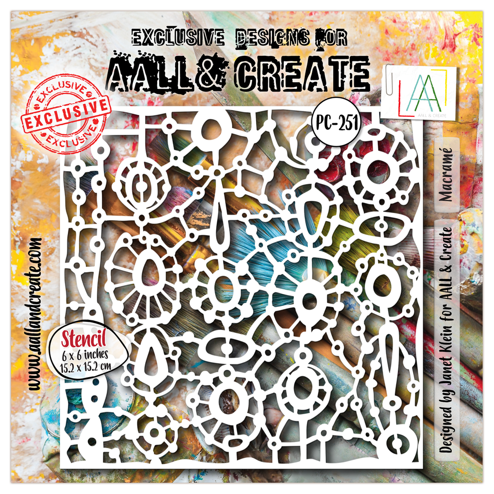 AALL & Create - 6x6 - Stencil #251 - Macrame – Embellish It