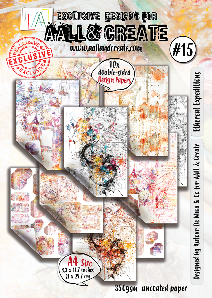 AALL & Create - A4 Design Paper #15 - Ethereal Expeditions – Embellish It