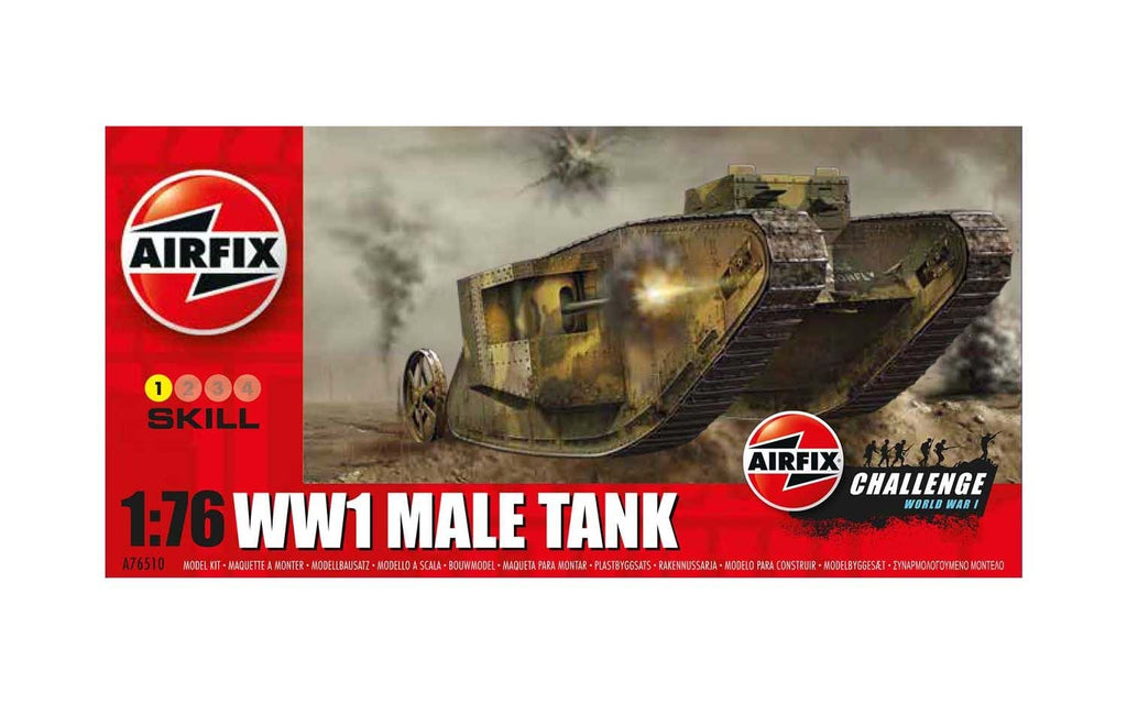 Airfix - Model Kit - Vintage Classics - WW1 Male Tank Mk.1 – Embellish It