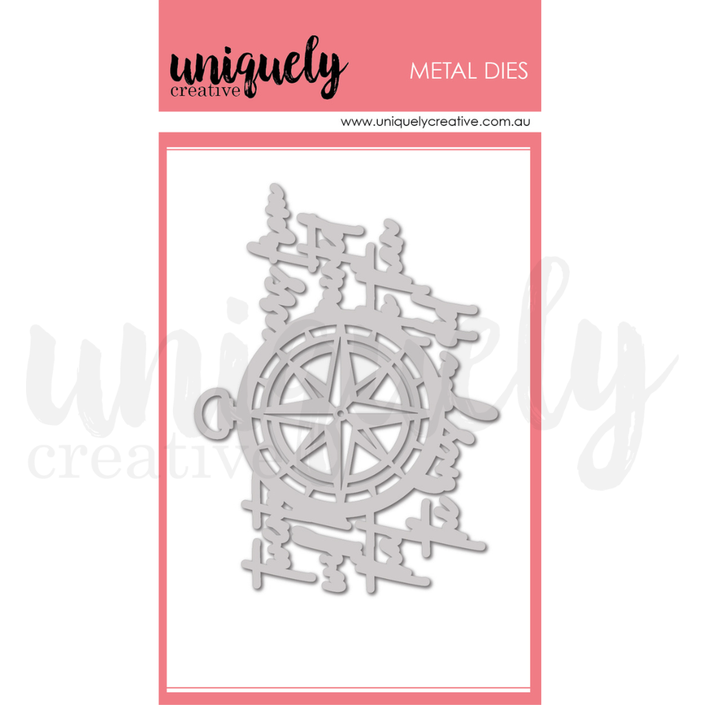 Uniquely Creative - Grand Adventure - Compass Script Die – Embellish It